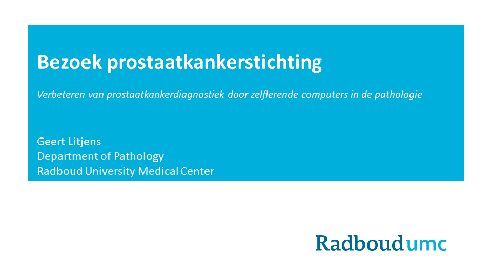Visit Dutch Prostate Cancer Patient Foundation | Geert Litjens